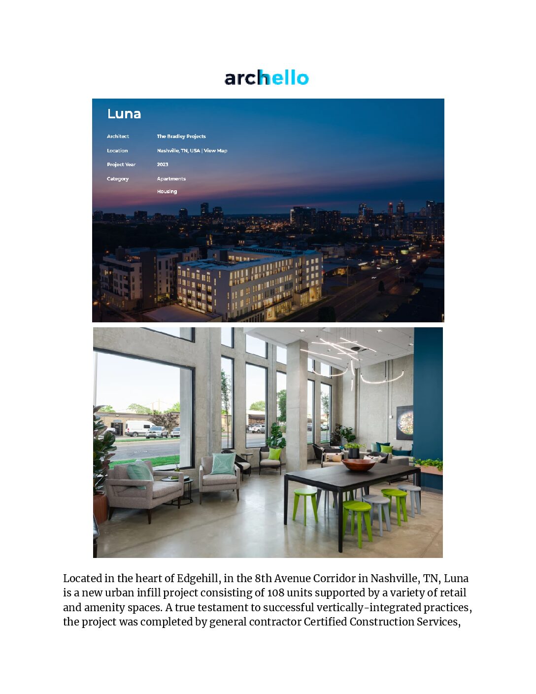 Project Highlight: Luna - Vertically Built