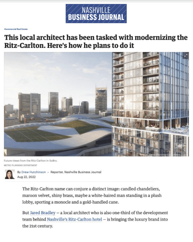 Local Architect Tasked with Modernizing the Ritz-Carlton - Vertically Built